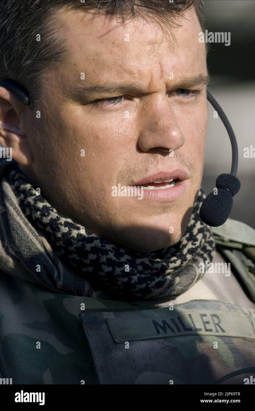 MATT DAMON, GREEN ZONE, 2009 Stock Photo - Alamy