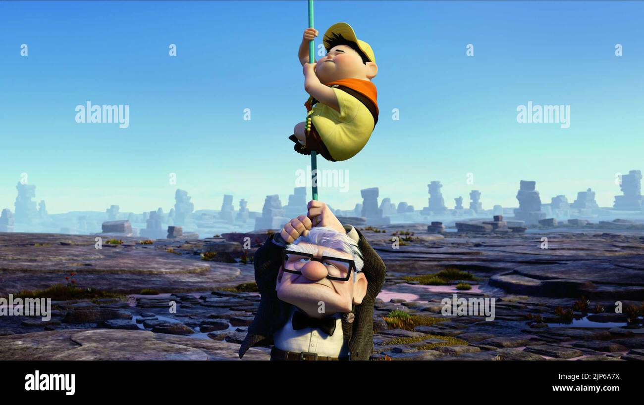 RUSSELL, CARL FREDRICKSEN, UP, 2009 Stock Photo - Alamy