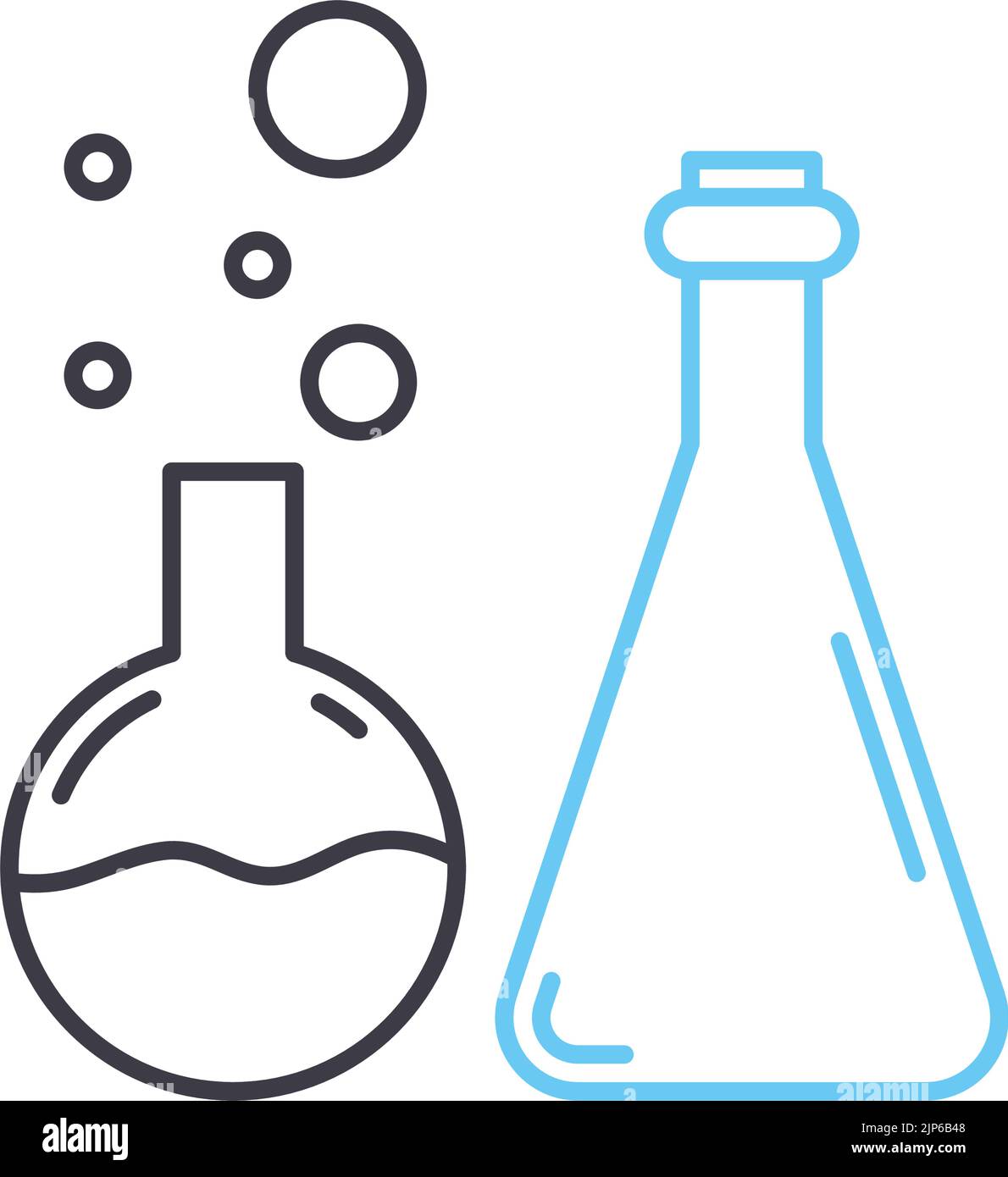 chemical line icon, outline symbol, vector illustration, concept sign ...