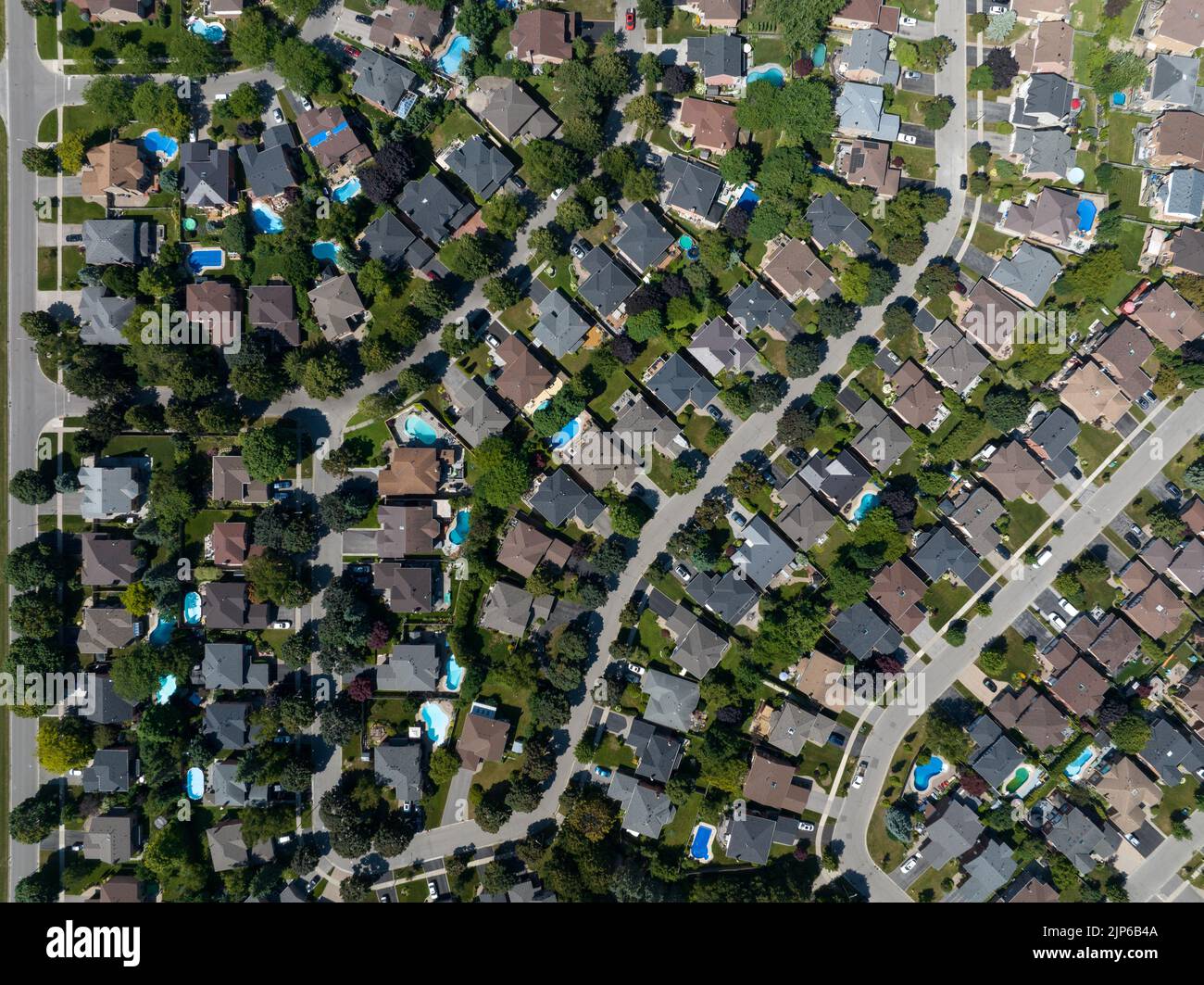 Aerial neighbourhood hi-res stock photography and images - Alamy
