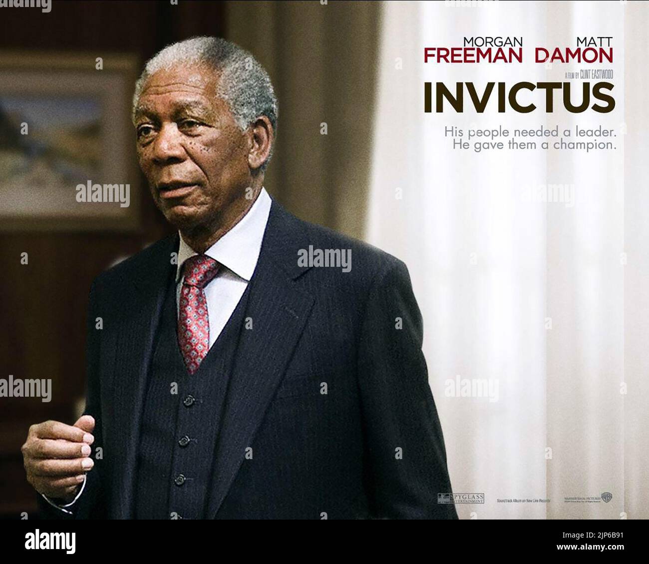 MORGAN FREEMAN POSTER, INVICTUS, 2009 Stock Photo - Alamy