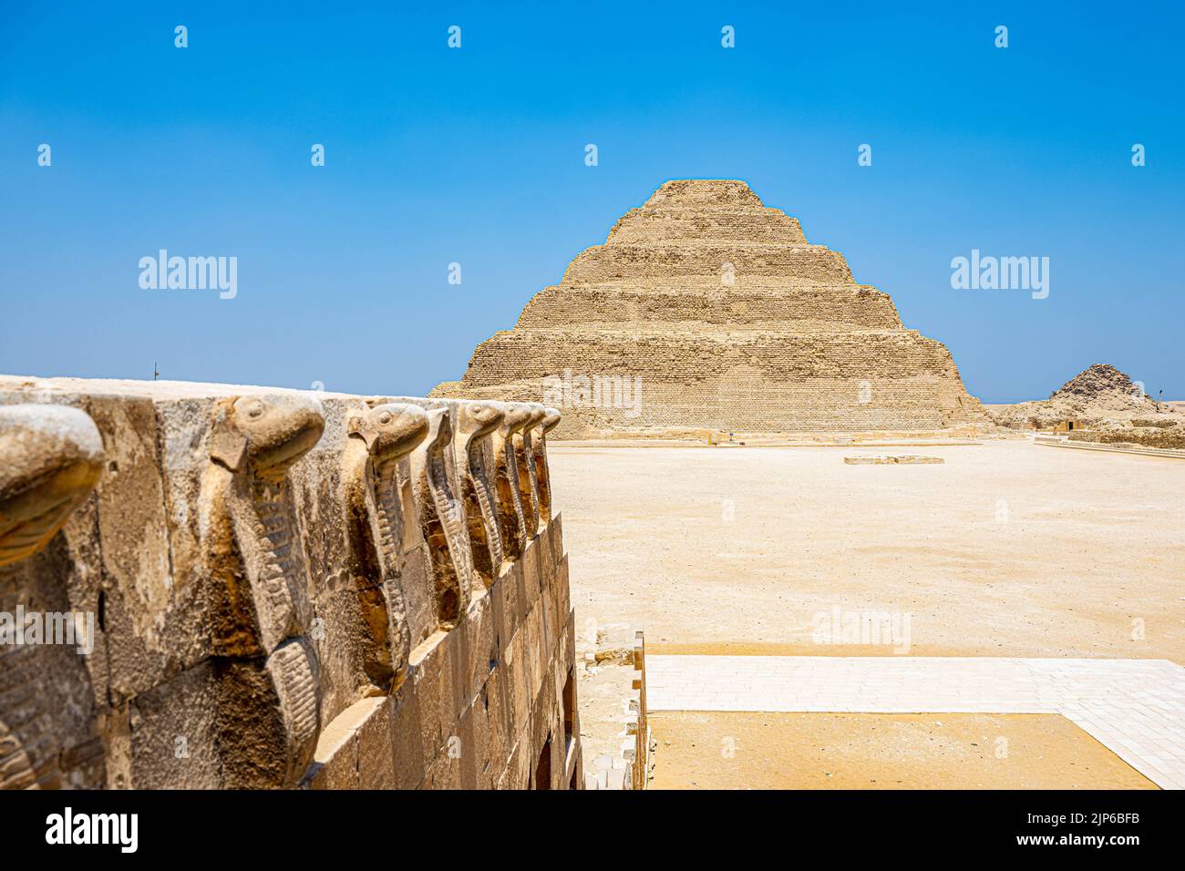 Giza, Egypt - 15 Aug 2022, The Step pyramid of Djoser, with Enclosure ...