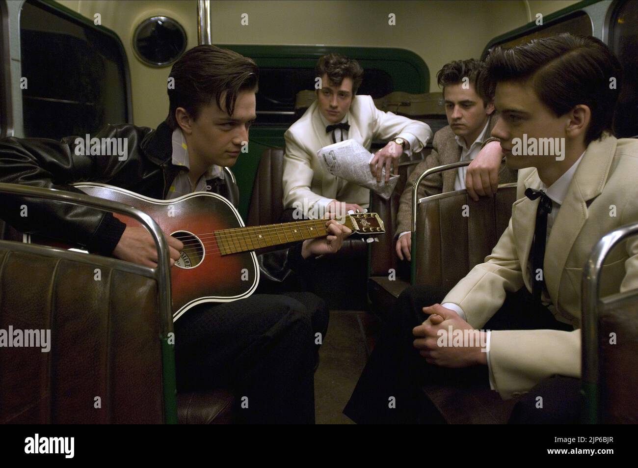 SAM BELL, AARON JOHNSON, THOMAS SANGSTER, NOWHERE BOY, 2009 Stock Photo - Alamy