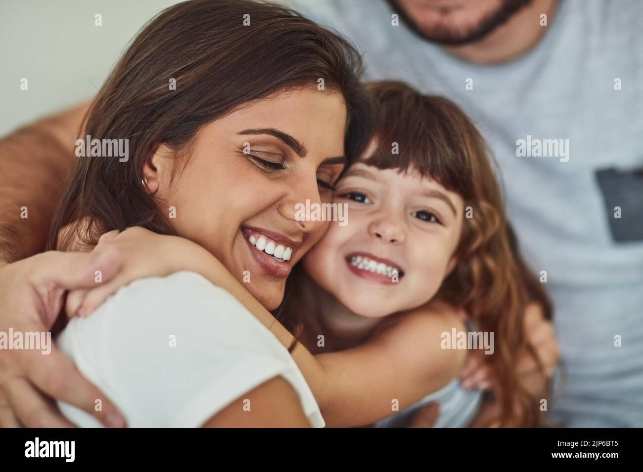 Shes the best mom in the whole wide world. Portrait of an adorable ...