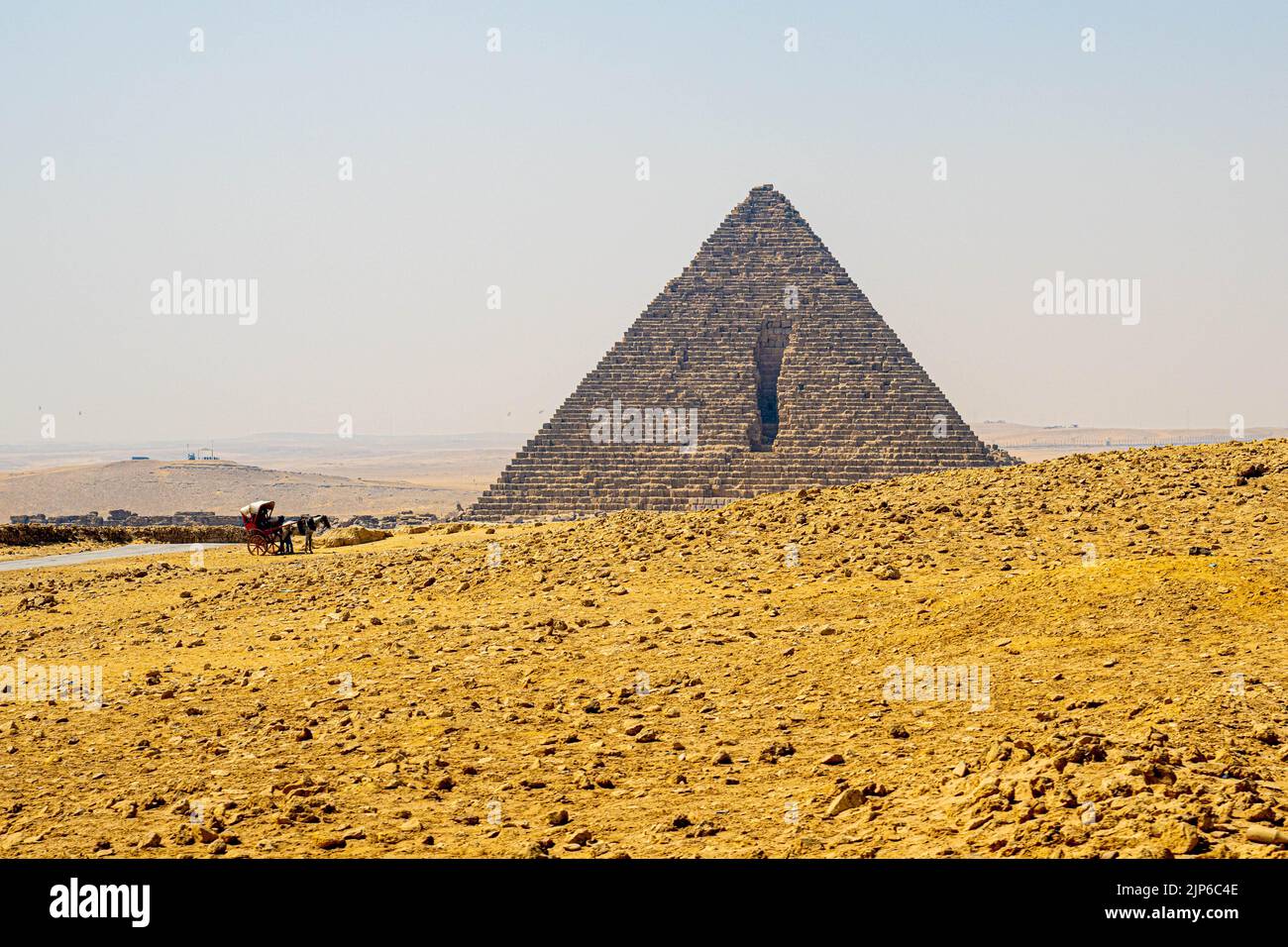 Giza, Egypt - 15 Aug 2022, The smaller Pyramid next to the Great ...