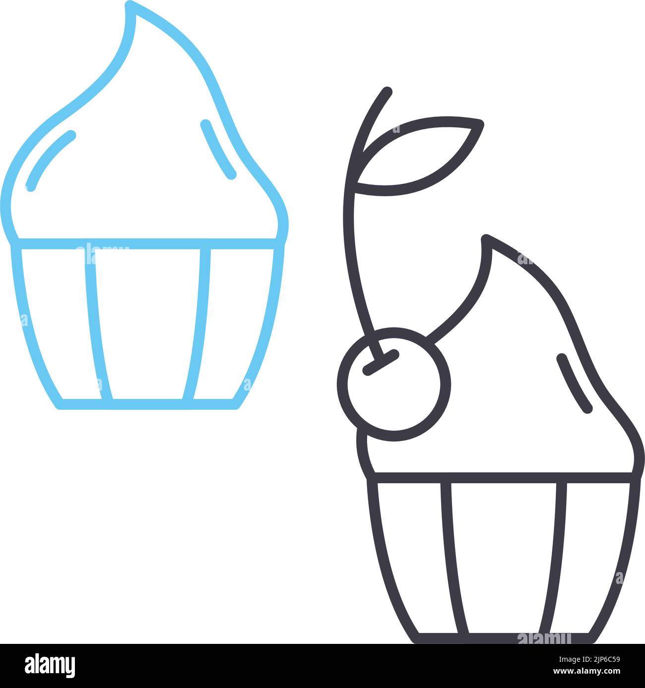 Homemade biscuit icon outline Cut Out Stock Images & Pictures - Alamy