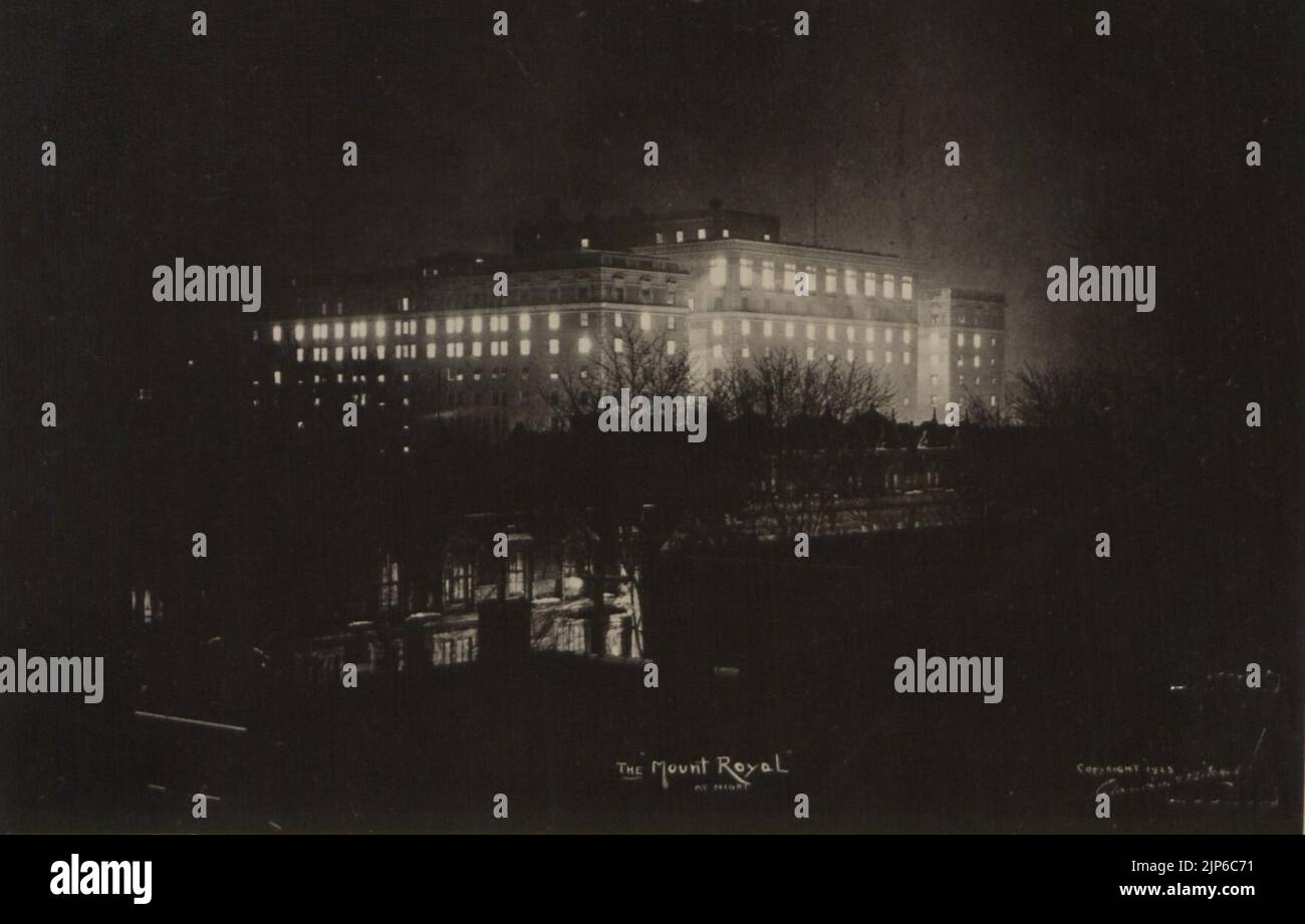 The Mount Royal at night Stock Photo - Alamy