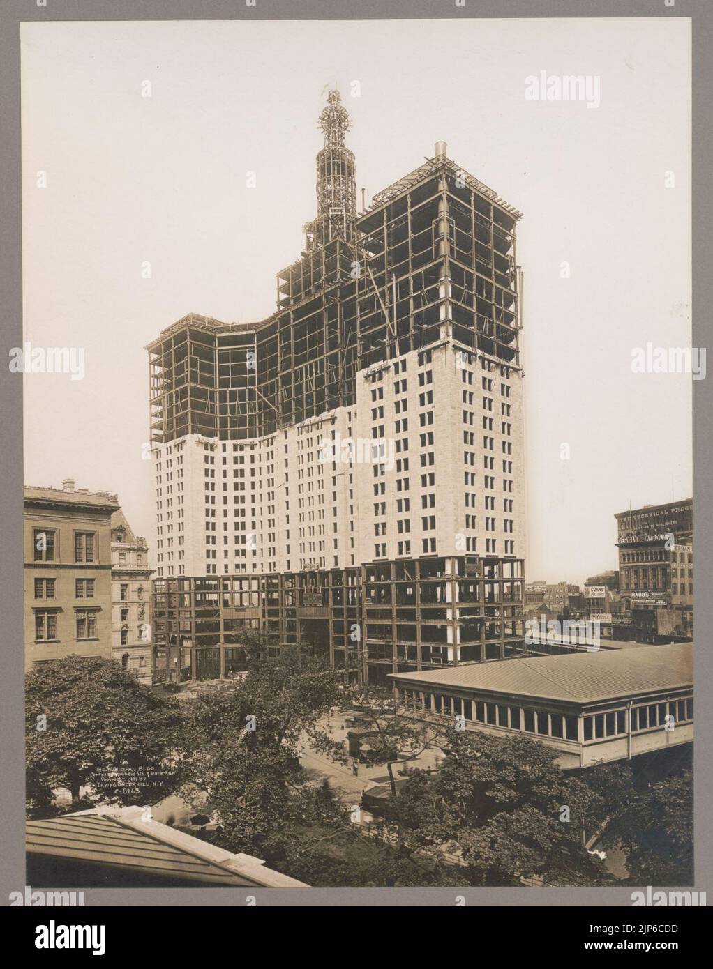 The Municipal Building, Centre & Chambers Sts. & Park Row Stock Photo ...
