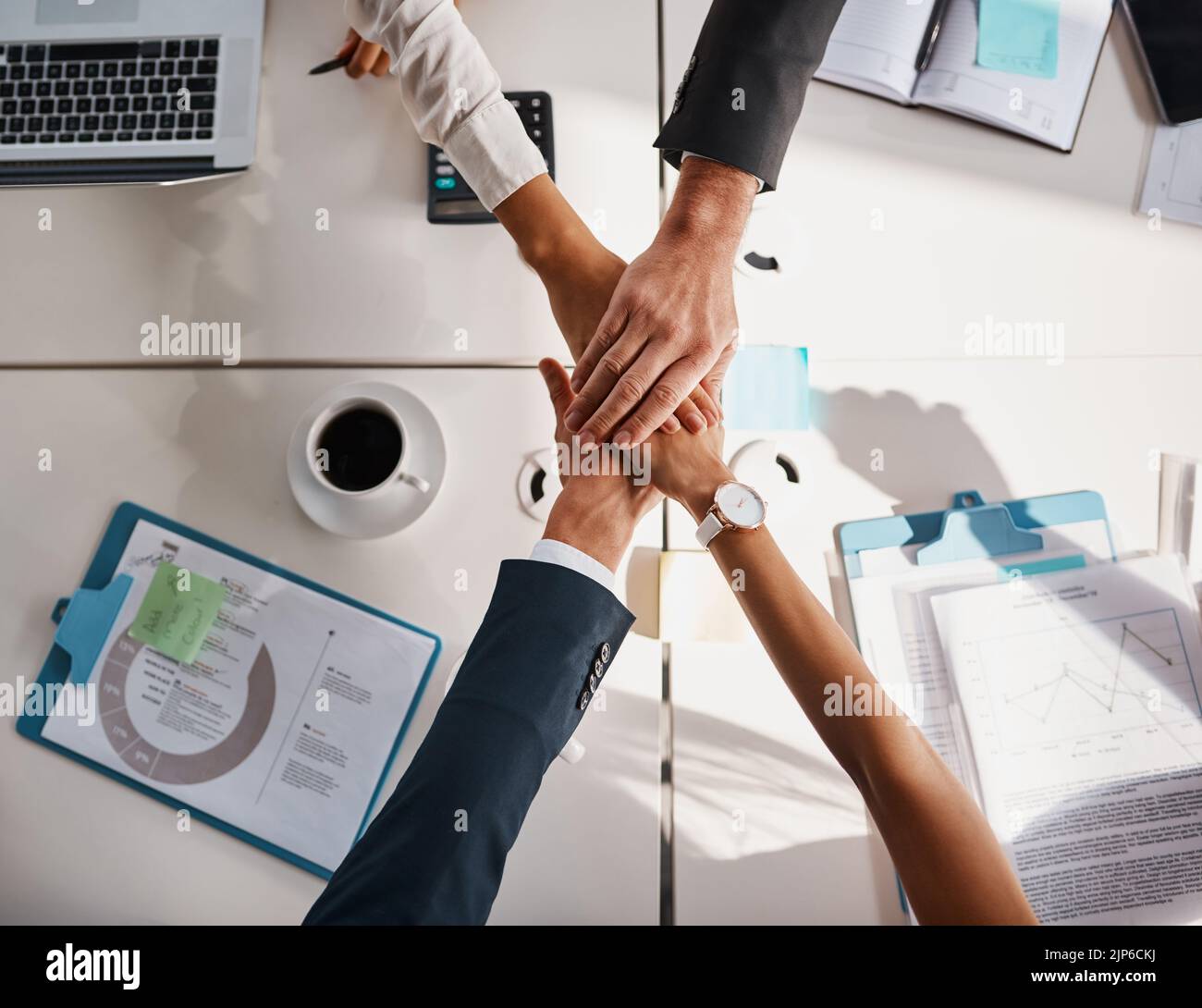We all in this business together. High angle shot of unrecognizable ...