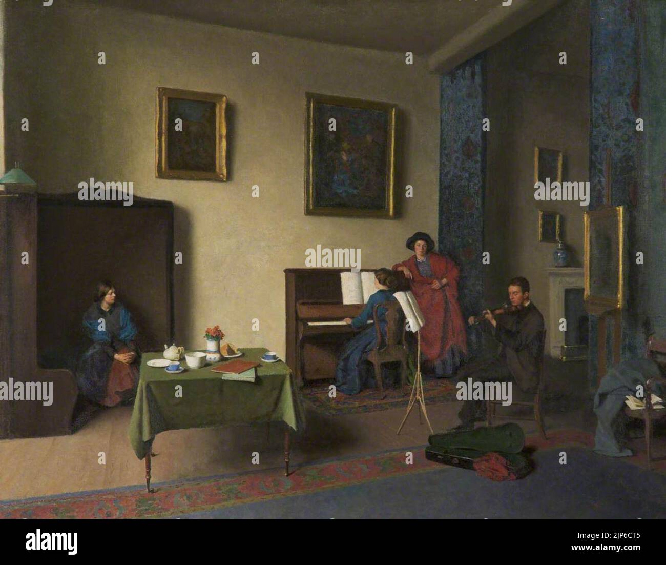 The Music Party (Shepherd Stock Photo - Alamy