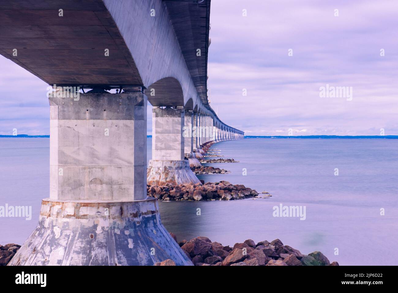The iconic Confederation Bridge of Canada, the world's longest bridge ...