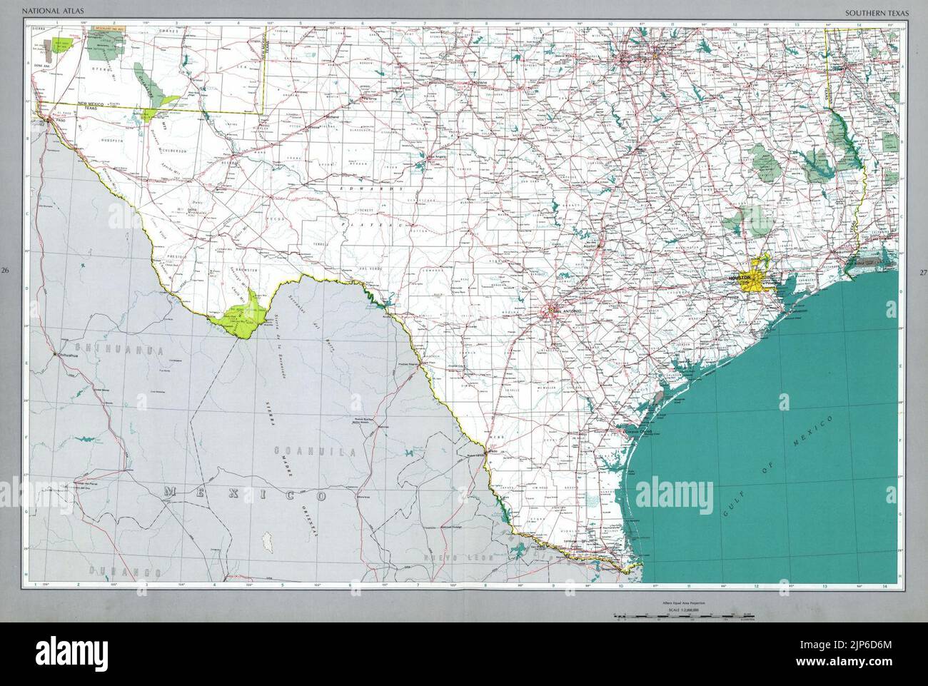 The national atlas of the United States of America Stock Photo - Alamy