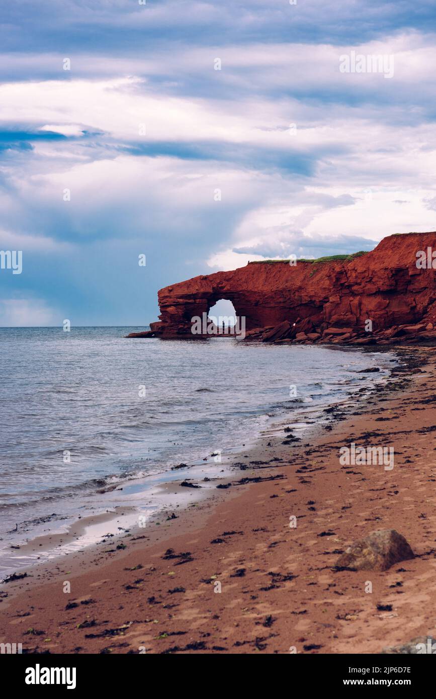 Red cliff of Cavendish, PEI Stock Photo - Alamy
