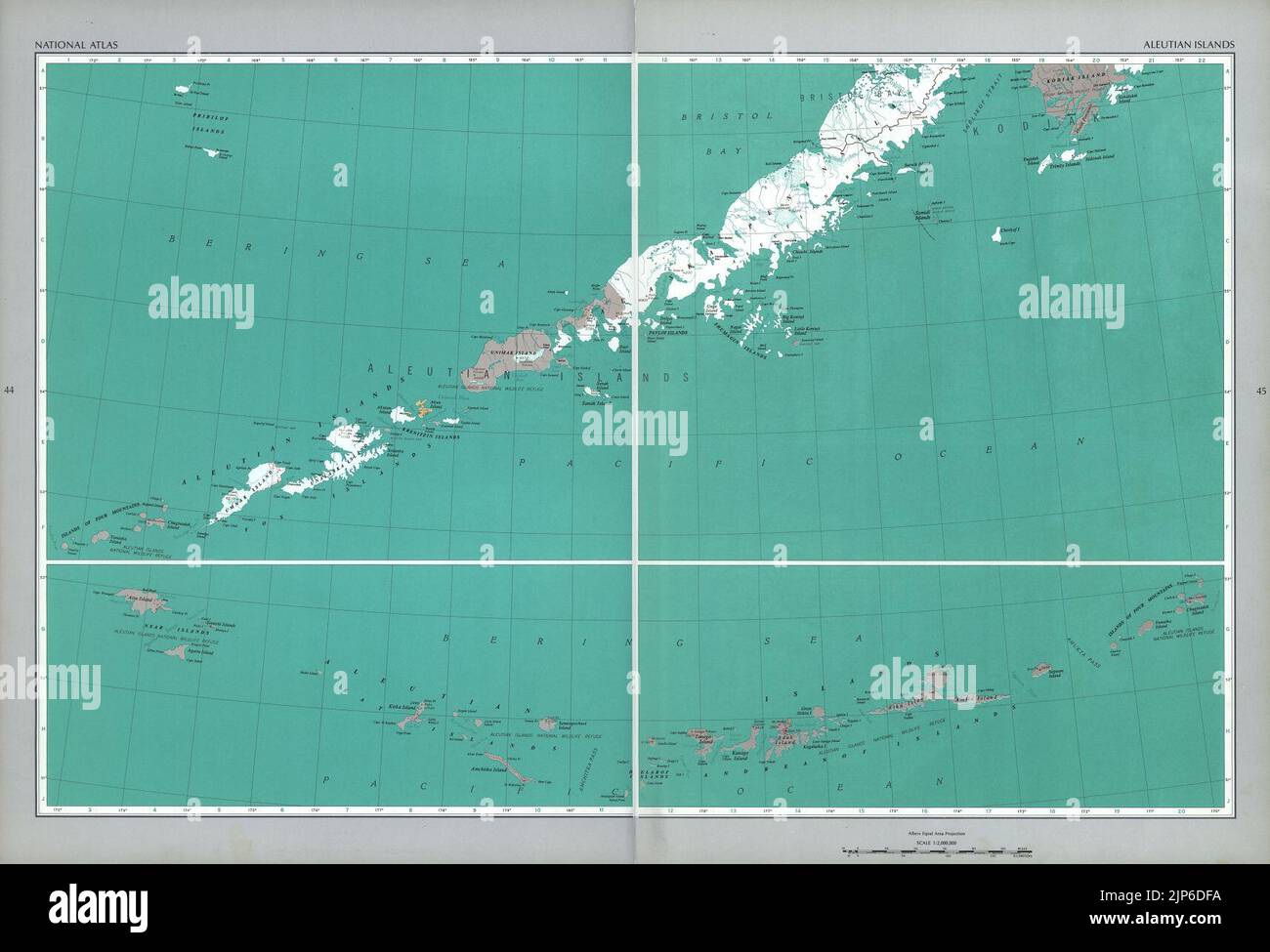 The national atlas of the United States of America Stock Photo - Alamy