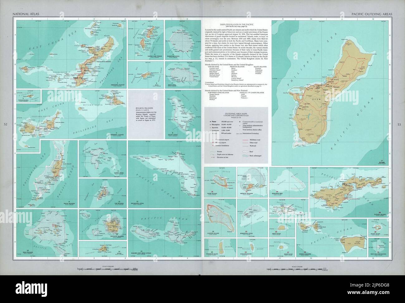 The national atlas of the United States of America Stock Photo - Alamy