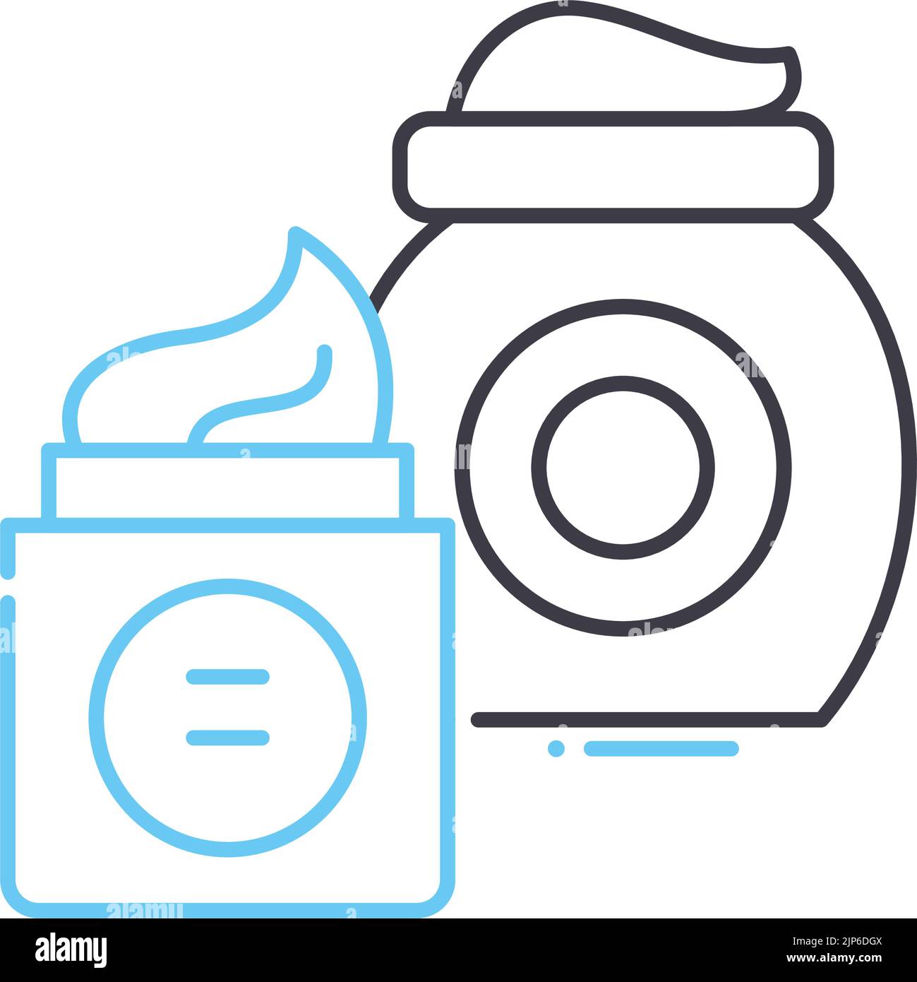 cream line icon, outline symbol, vector illustration, concept sign ...