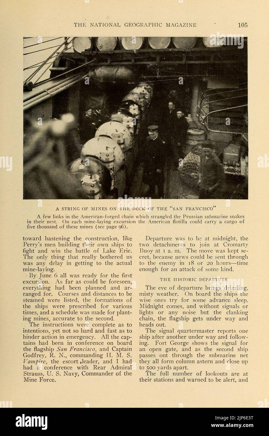 The National geographic magazine (Page 105 Stock Photo - Alamy