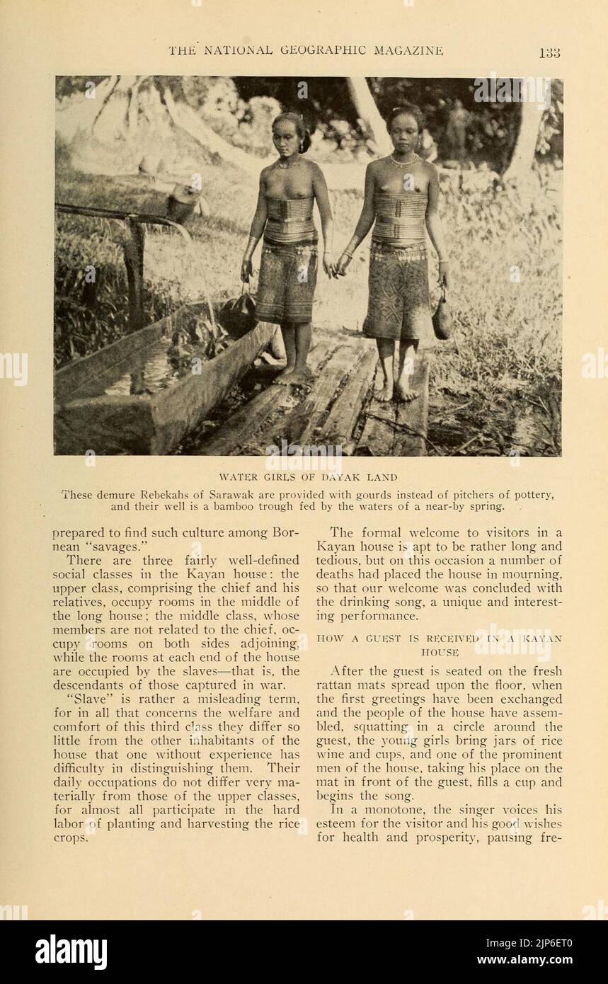 The National geographic magazine (Page 133 Stock Photo - Alamy