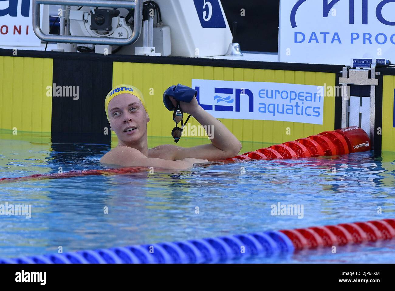 Rome, Italy. 15th August 2022, Hansson Louise (SWE) during the LEN ...