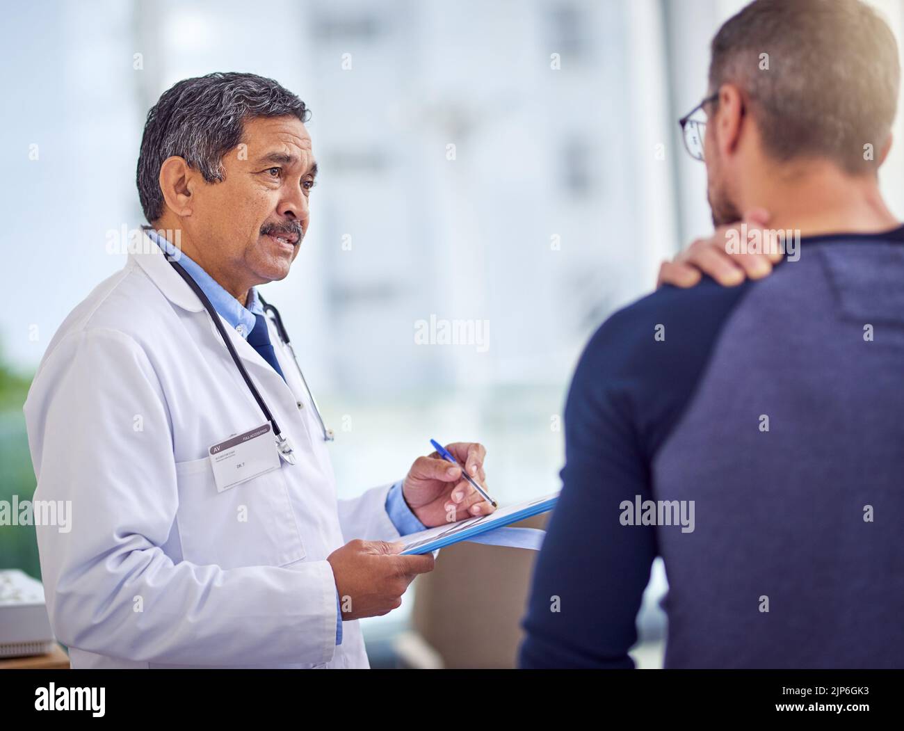 It is important that you take it easy from now on. a confident mature ...