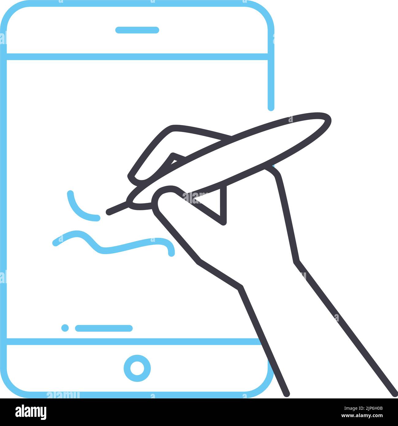 Signature identification Stock Vector Images - Alamy