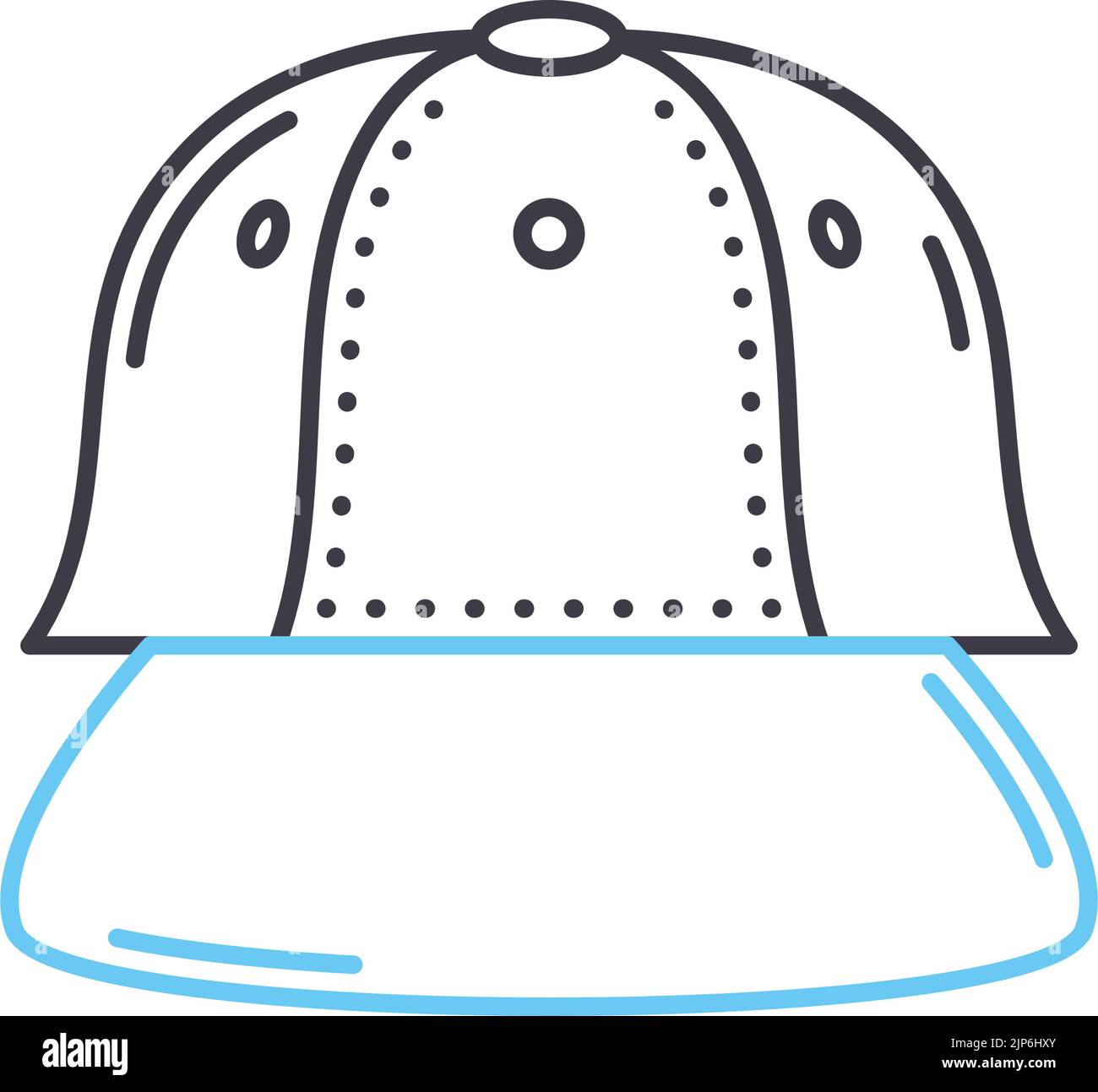 cap line icon, outline symbol, vector illustration, concept sign Stock ...