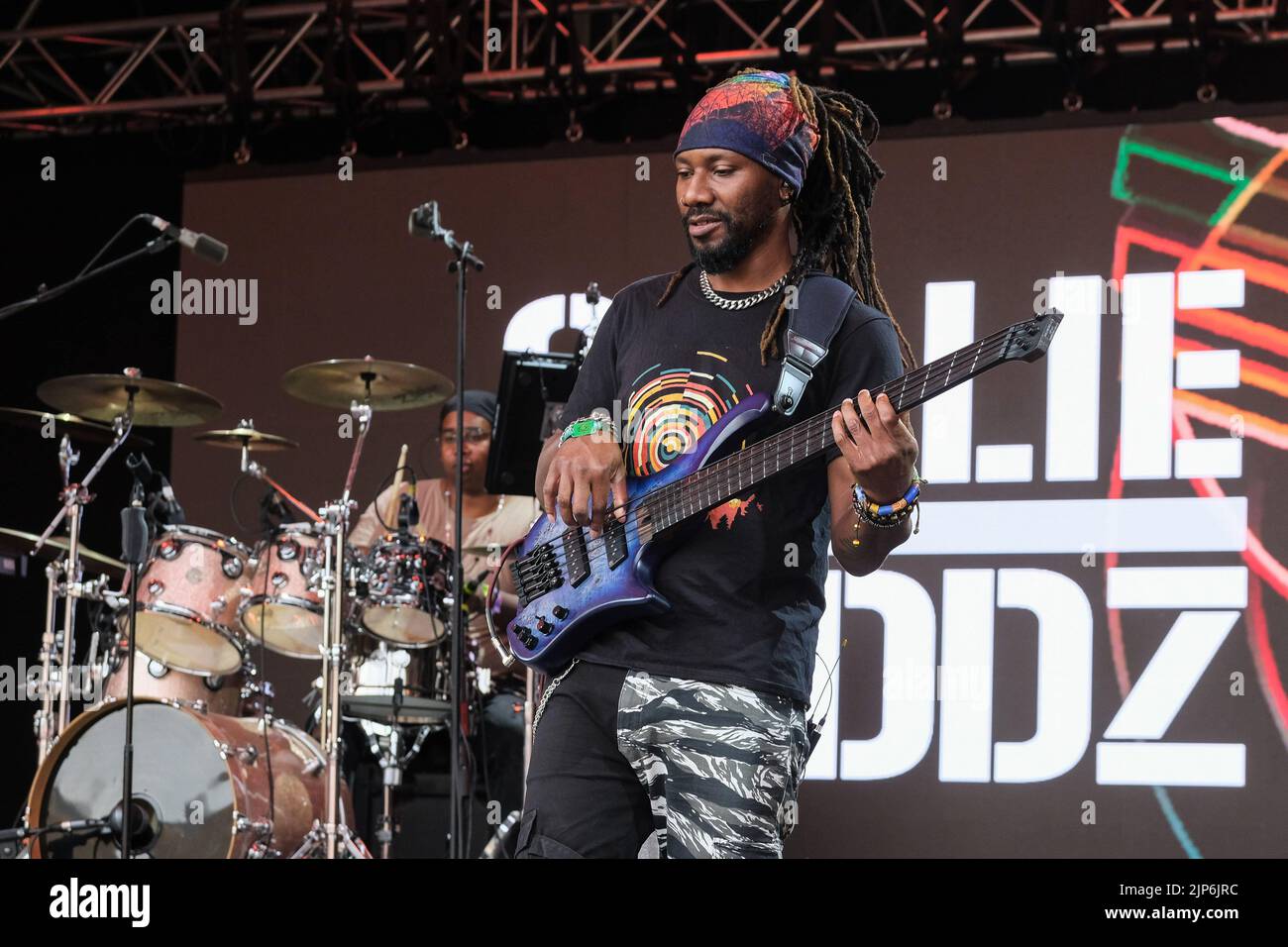 Winchester, UK - 14 Aug 2022, Jamaican born guitarist and singer Jesse ...