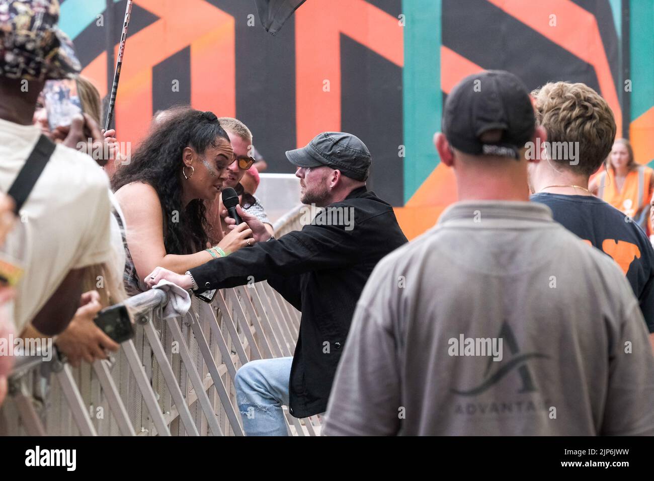 Winchester, UK. 14th Aug, 2022. Welsh-Jamaica reggae artist Aleighcia ...