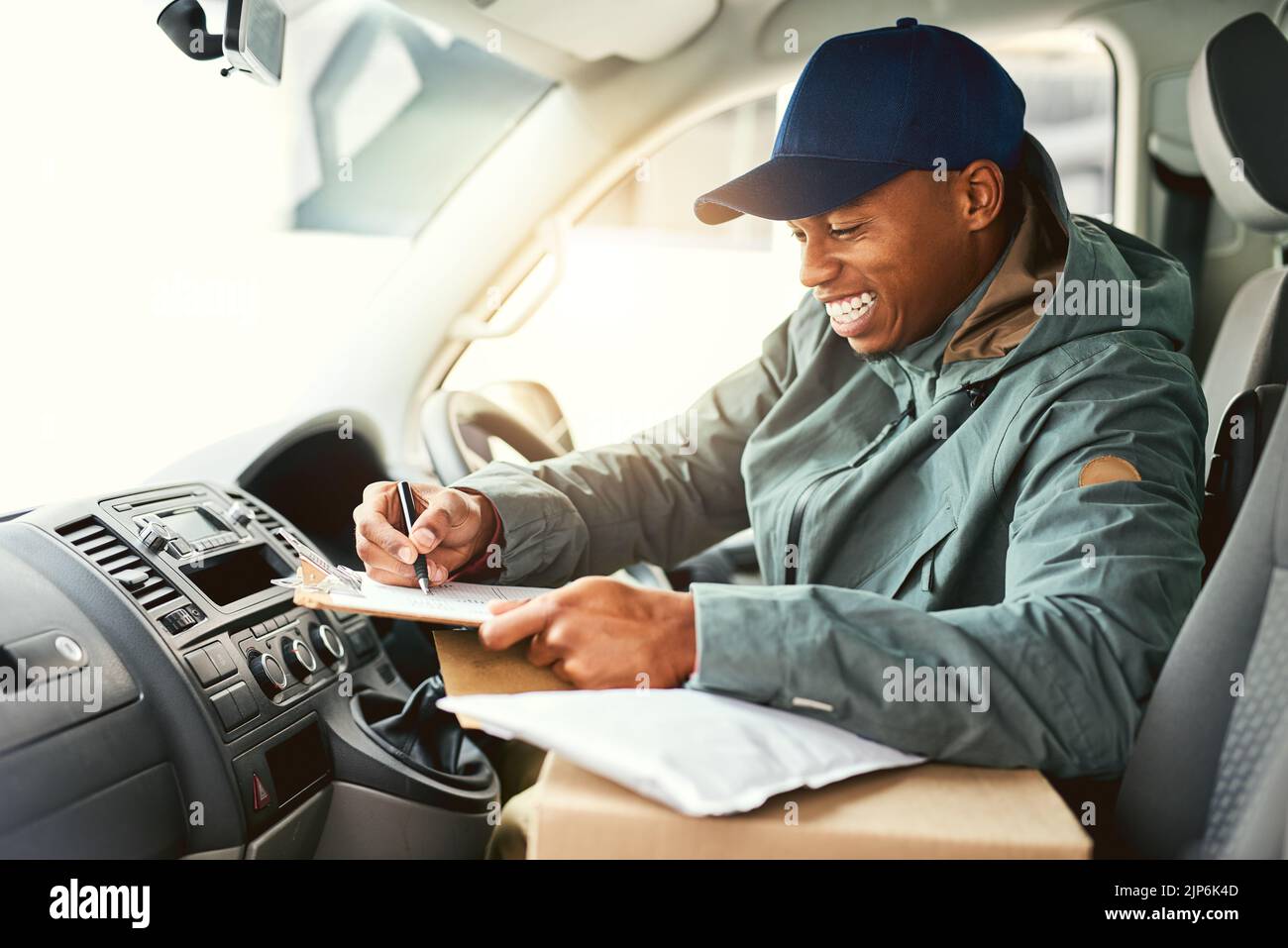 Gotta check that Im still on track with my deliveries. a courier ...