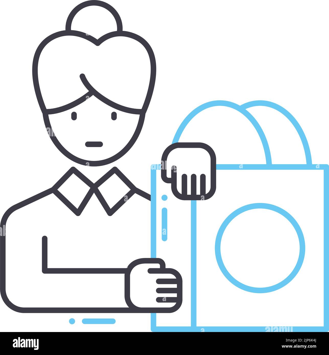 Woman client talk female Cut Out Stock Images & Pictures - Alamy