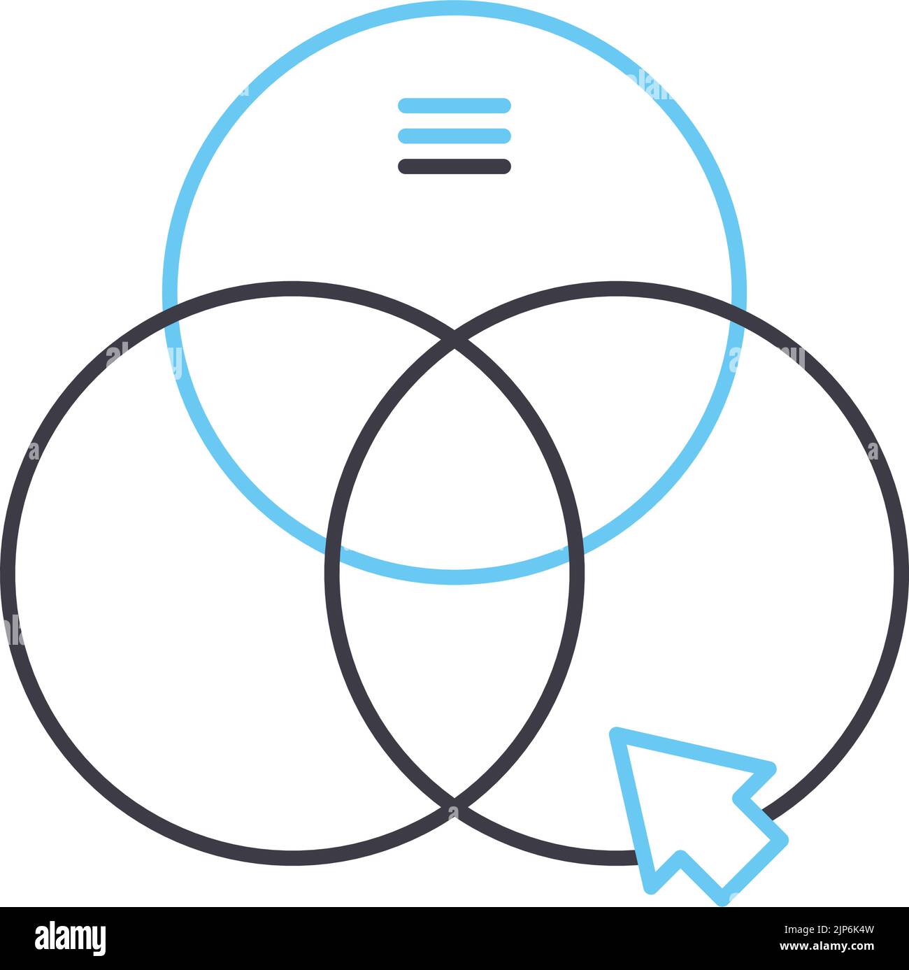 color correction line icon, outline symbol, vector illustration ...