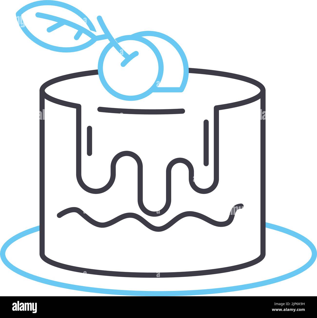 Menu muffin icon outline Stock Vector Images - Alamy