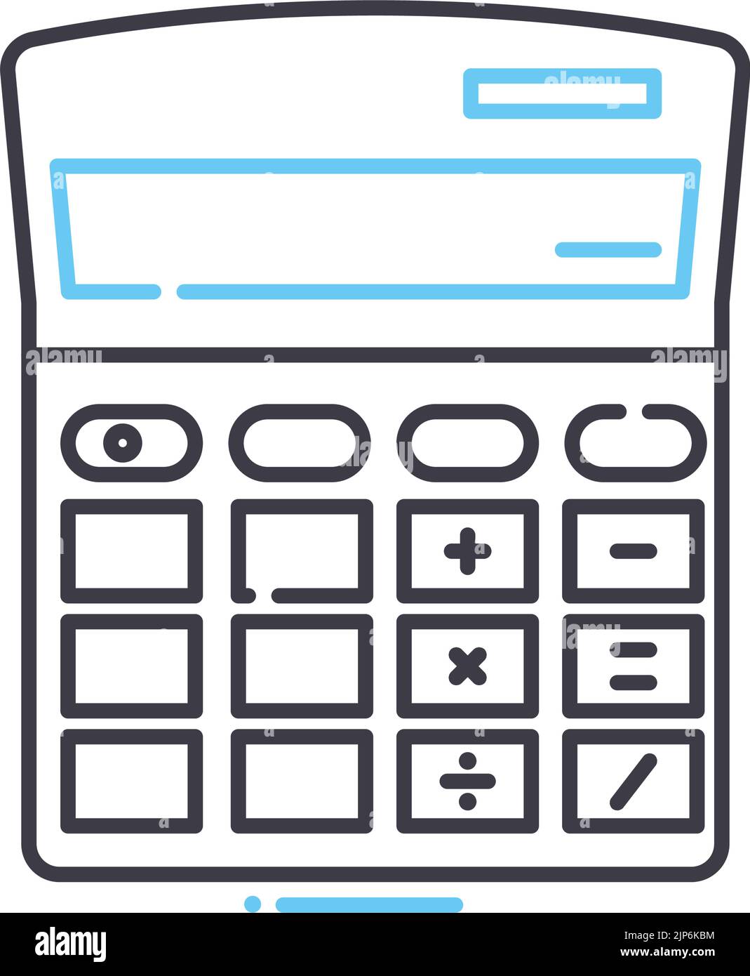 Outline calculator Cut Out Stock Images & Pictures - Alamy