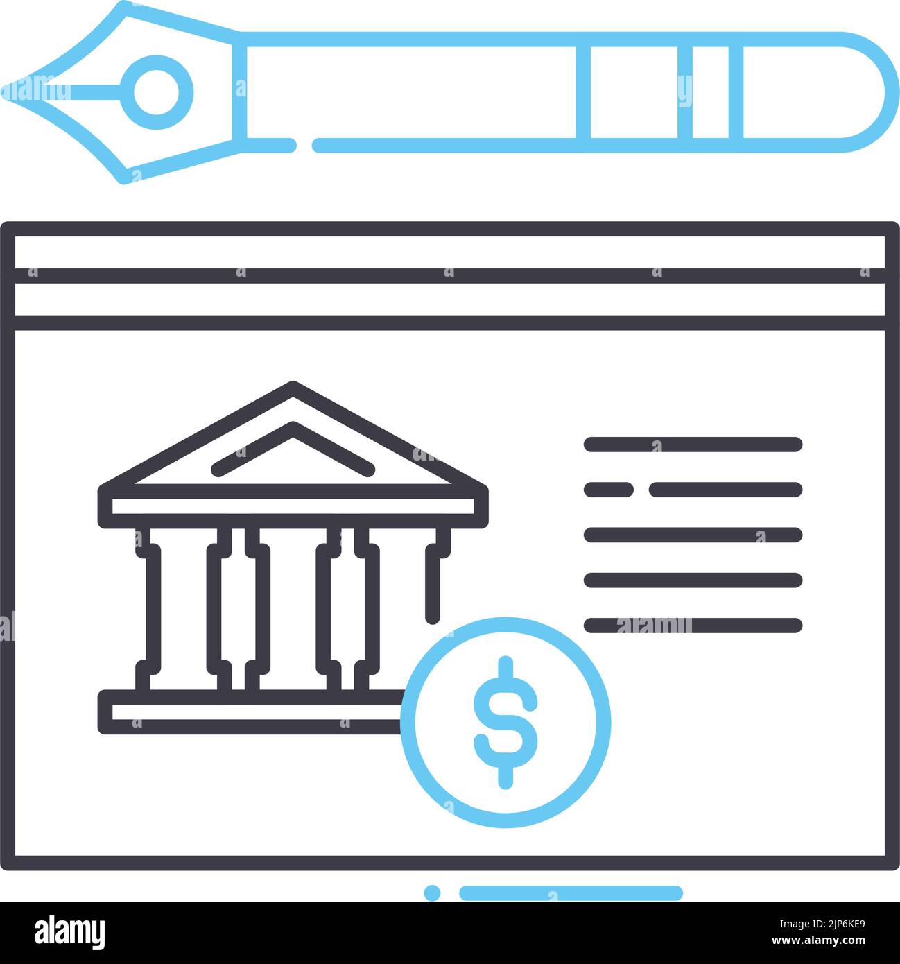 check line icon, outline symbol, vector illustration, concept sign ...