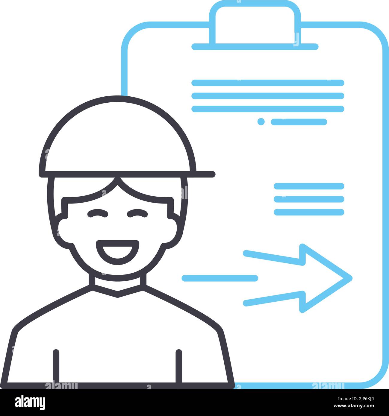 export line icon, outline symbol, vector illustration, concept sign ...