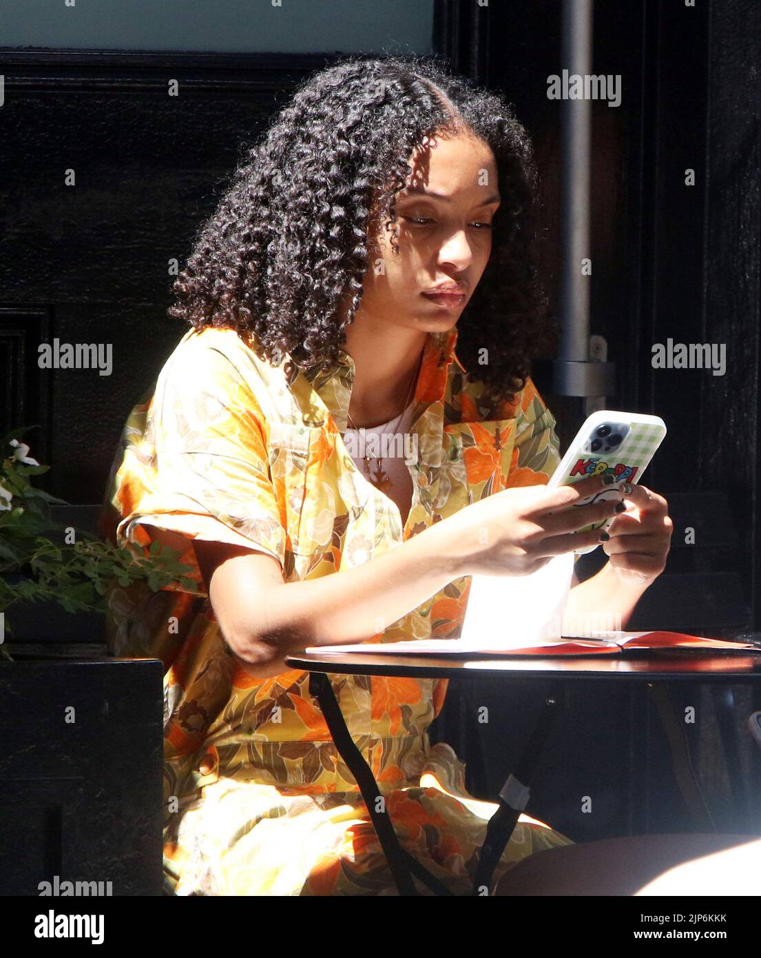 Yara Shahidi In A Floral Outfit -PICTURED: Yara Shahidi -LOCATION: New ...