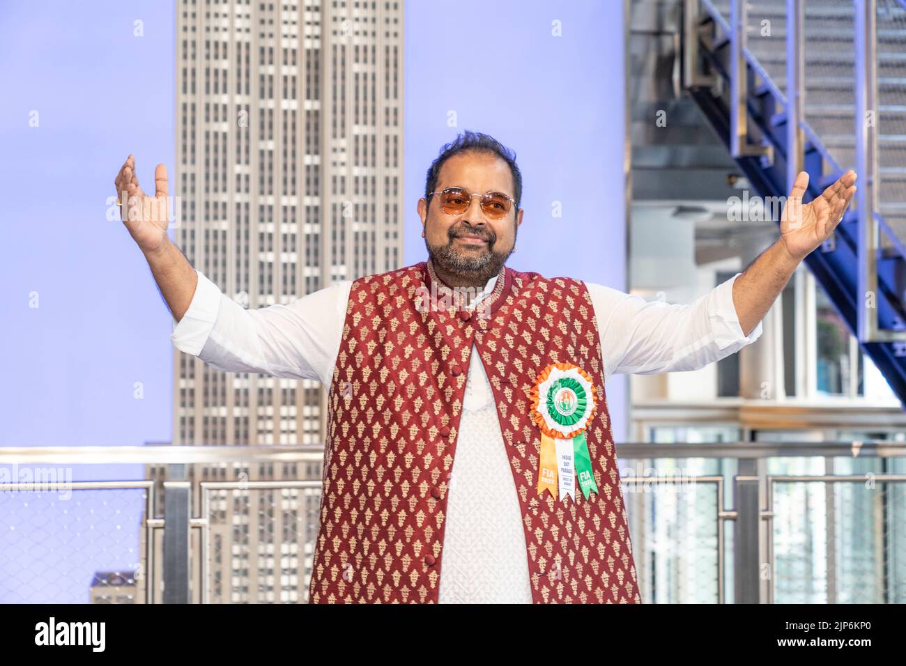 New York, NY - August 15, 2022: Shankar Mahadevan, singer and composer ...
