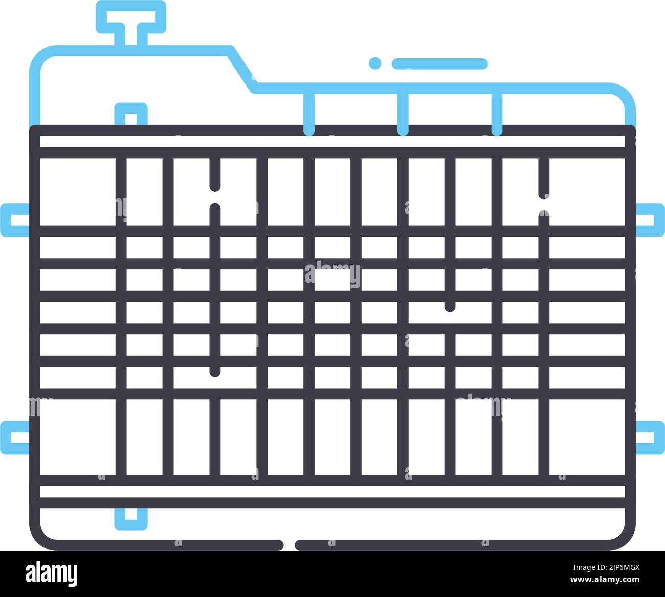 Car air conditioning unit Stock Vector Images - Alamy