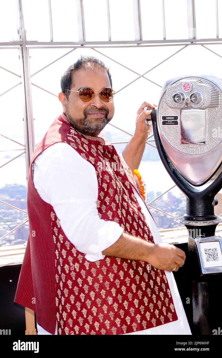 New York, United States. 15th Aug, 2022. Famous Indian Singer and ...