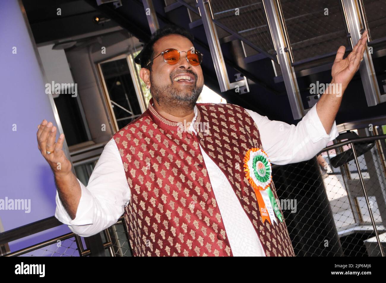 New York, United States. 15th Aug, 2022. Famous Indian Singer and ...