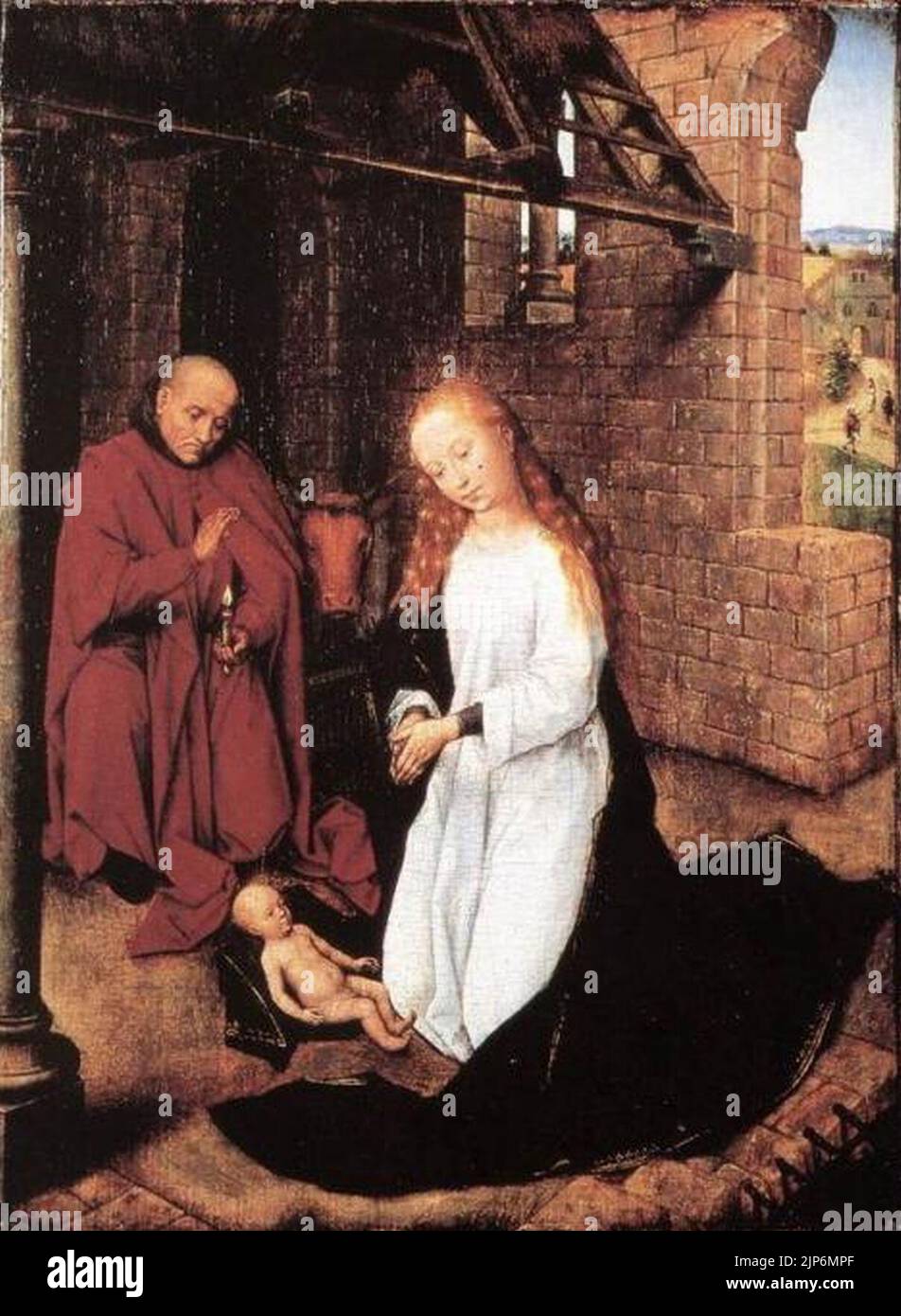 The Nativity by Hans Memling Stock Photo - Alamy
