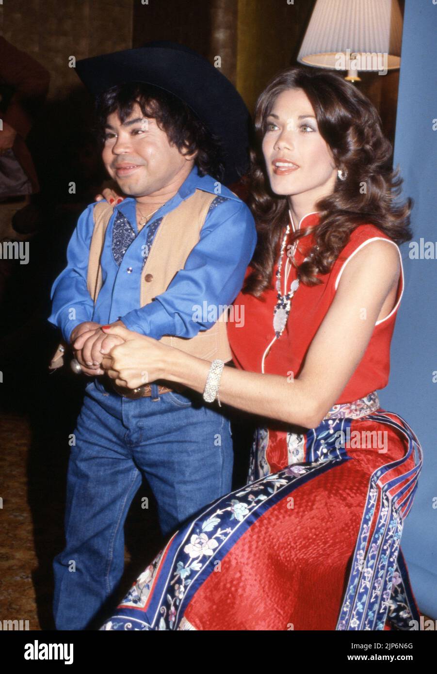 Hervé Villechaize and Barbi Benton Circa 1980's Credit: Ralph Dominguez ...