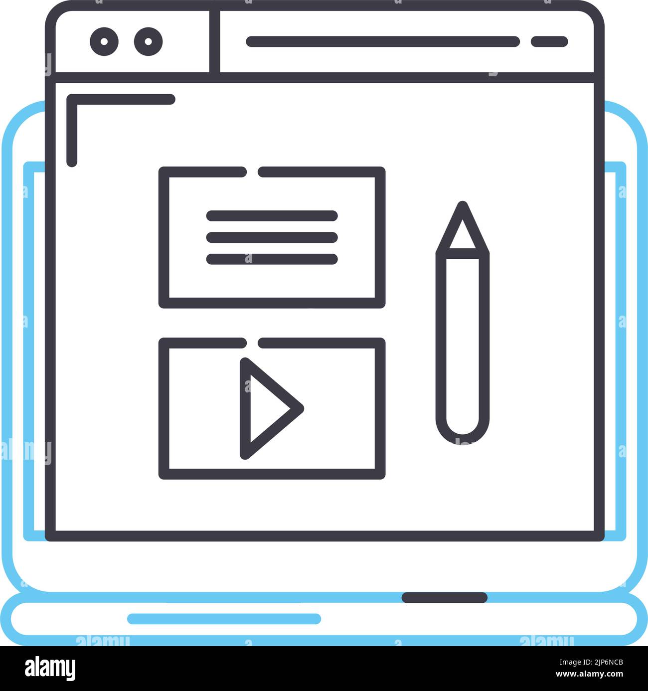 Vector article writing design hi-res stock photography and images - Alamy