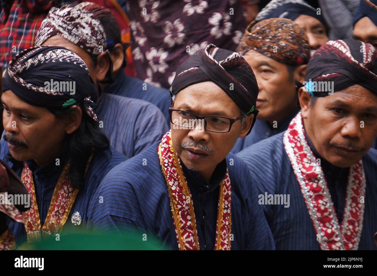 Asihono, a caretaker of Merapi volcano or known as "juru kunci ...