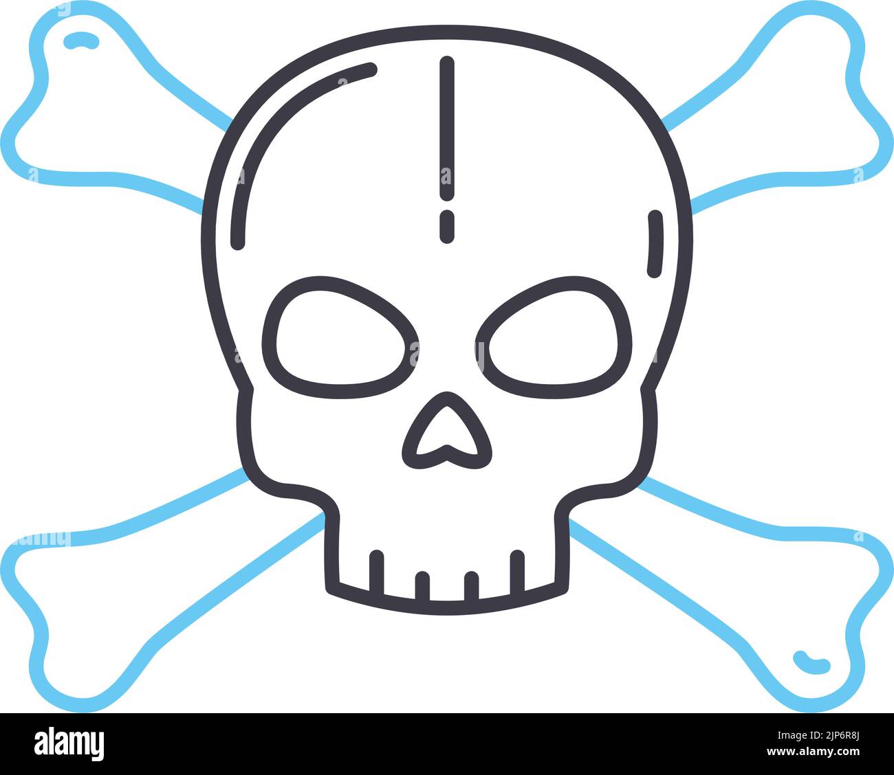 Skull and crossbones icon hi-res stock photography and images - Alamy