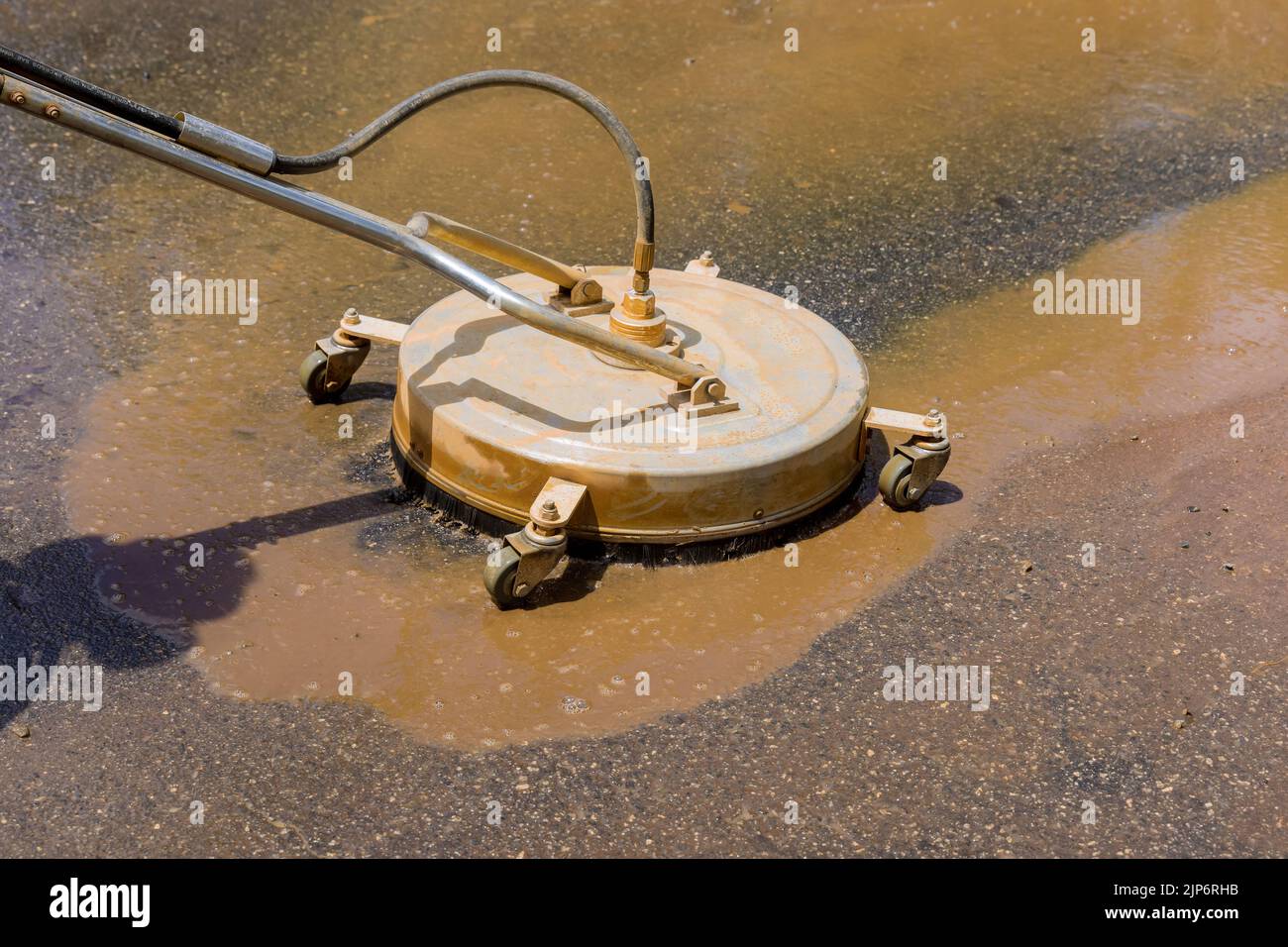 Usually used for street washing, the road flusher is equipped with a ...