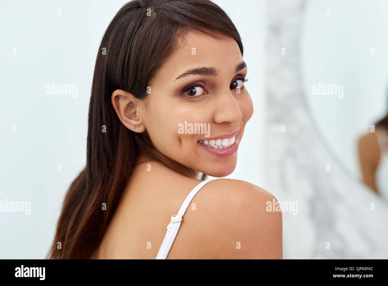 Shes got that all over natural glow. Portrait of an attractive young ...