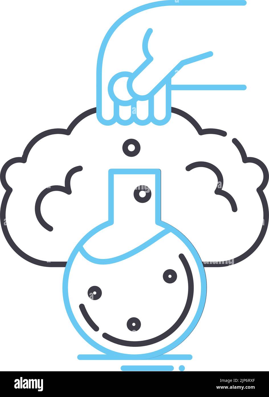 experiment line icon, outline symbol, vector illustration, concept sign Stock Vector Image & Art ...