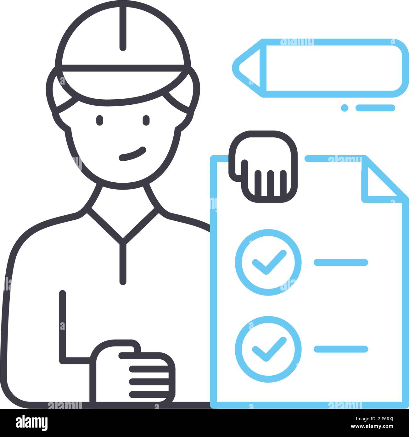 checklist line icon, outline symbol, vector illustration, concept sign ... checklist line icon, outline symbol, vector illustration, concept sign ...