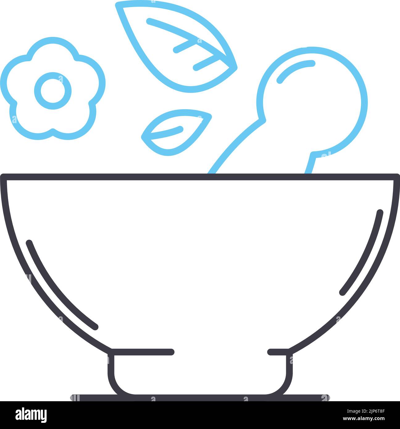 complementary medicine line icon, outline symbol, vector illustration ...